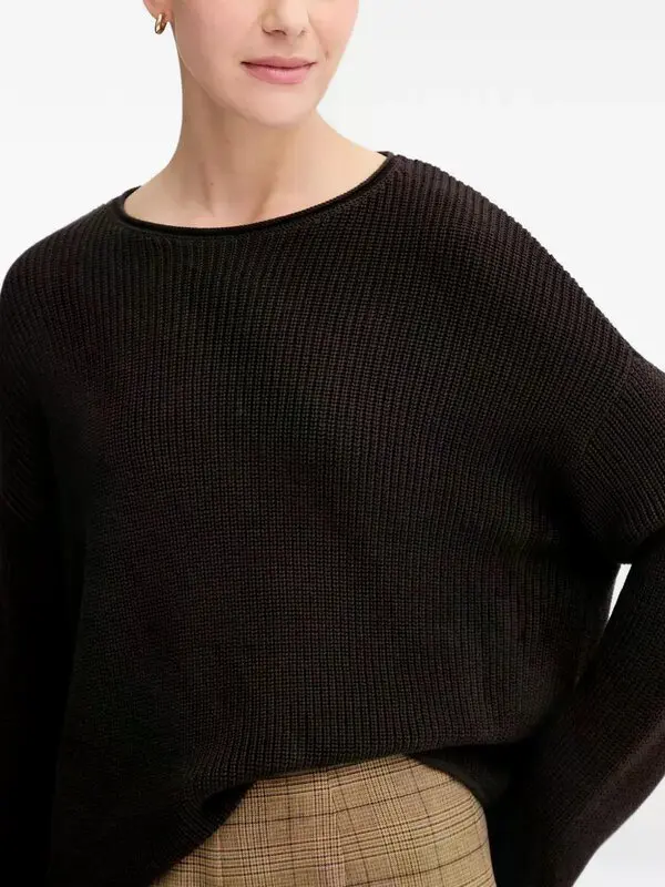 Marc O'polo Boat-neck Ribbed Knit Sweater
