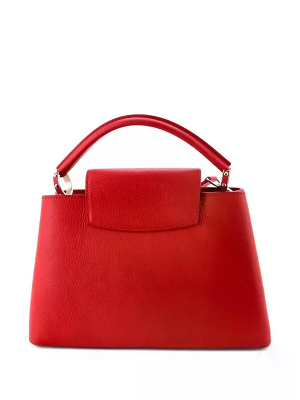 LOUIS VUITTON Capucines Pm Satchel Leather - Red