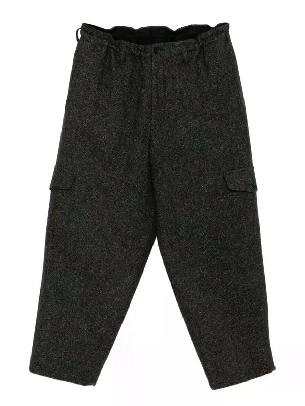 Yohji Yamamoto Tweed Side-pocket Trousers
