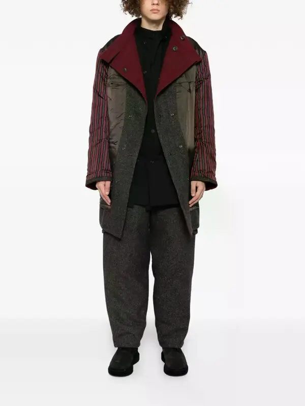 Yohji Yamamoto Tweed Side-pocket Trousers