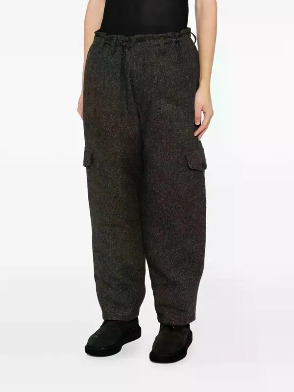 Yohji Yamamoto Tweed Side-pocket Trousers
