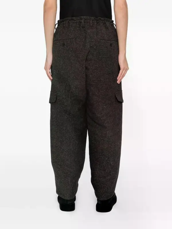 Yohji Yamamoto Tweed Side-pocket Trousers