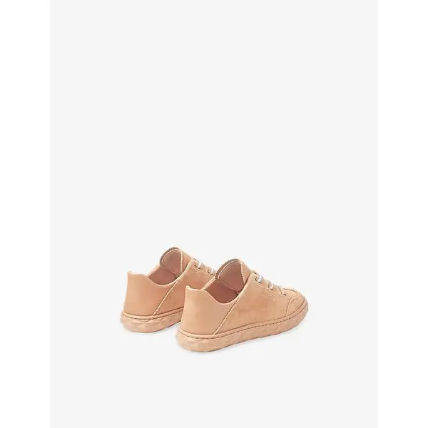 JIMMY CHOO Diamond Light Flex Suede Trainers - V Toffee Mix