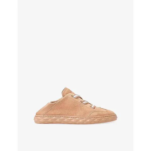 JIMMY CHOO Diamond Light Flex Suede Trainers - V Toffee Mix
