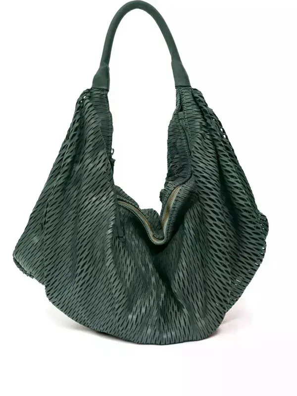 SOMMET Woven Zip Shoulder Bag