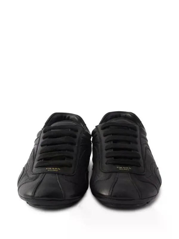 Prada Montecarlo Re-edition 2005 Nappa Leather Sneakers - Black