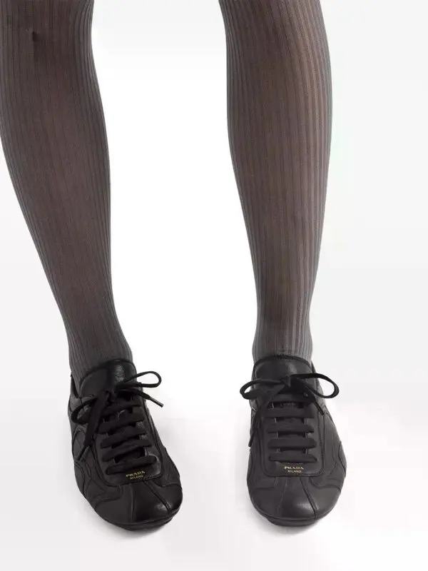 Prada Montecarlo Re-edition 2005 Nappa Leather Sneakers - Black