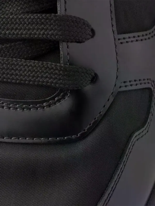 Prada Triangle-logo Sneakers - Black
