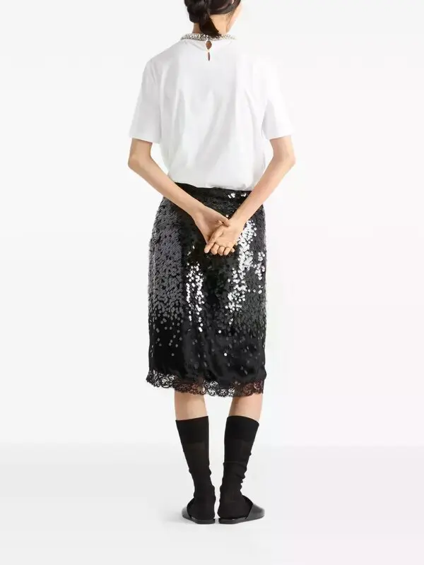 Prada Embroidered Cotton T-shirt