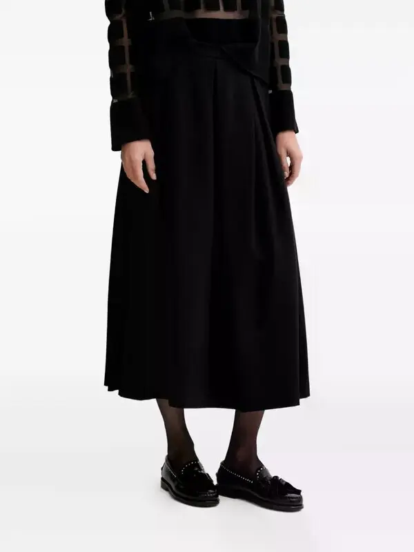 Liviana Conti Molly Pleated Midi Skirt