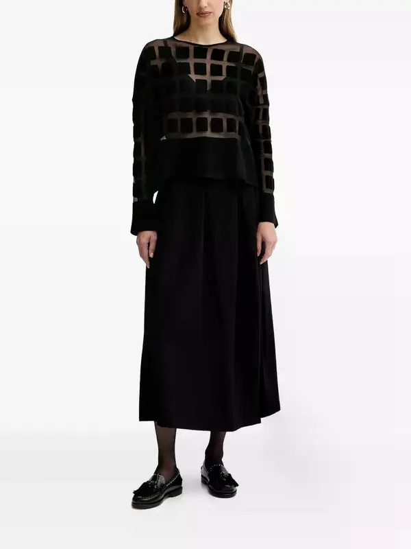 Liviana Conti Molly Pleated Midi Skirt