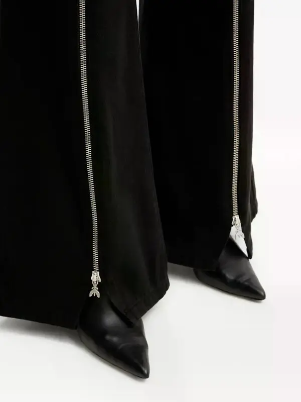 Patrizia Pepe Zip-detail Wide Leg Jeans