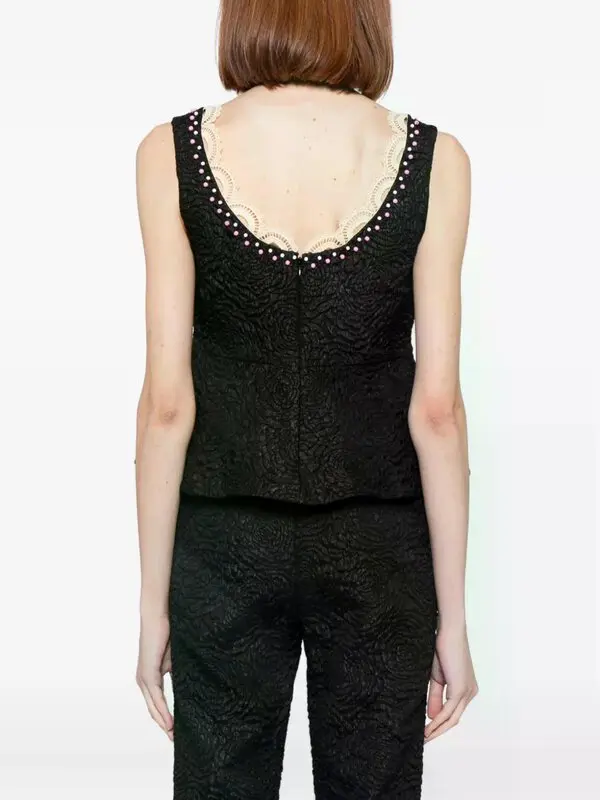 Cynthia Rowley Bead-embellished Vest
