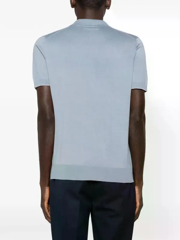 Brunello Cucinelli V-neck Short-sleeve Top - Blue