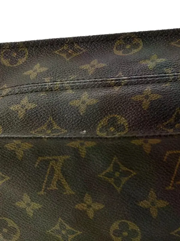 LOUIS VUITTON Vintage Sac Plat Monogram Tote Bag - Brown