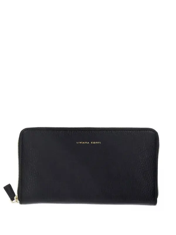 Liviana Conti Large Zip Wallet - Black