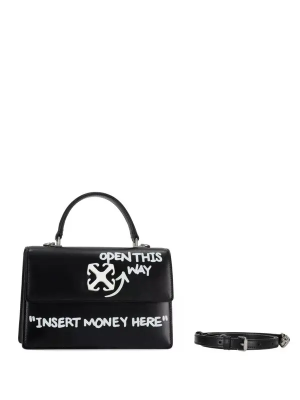 Off-White Jitney 1.4 Top Handle Bag - Black