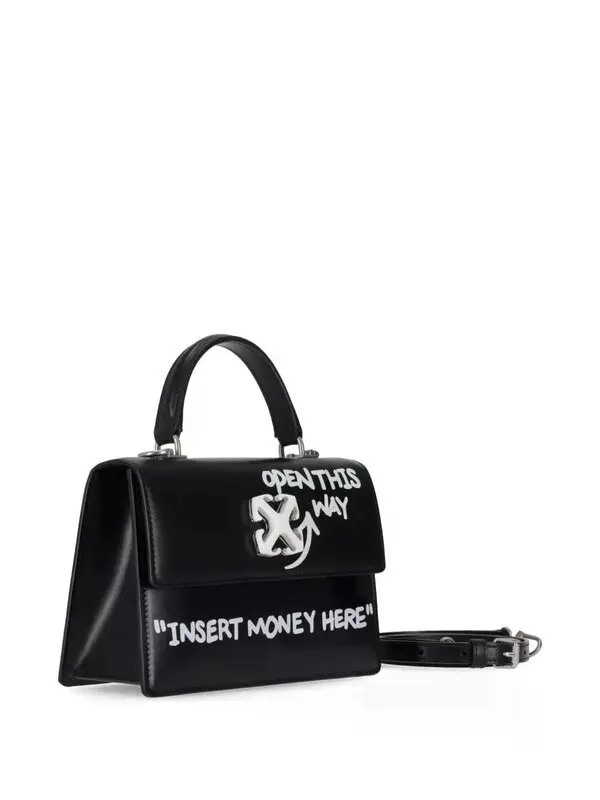 Off-White Jitney 1.4 Top Handle Bag - Black