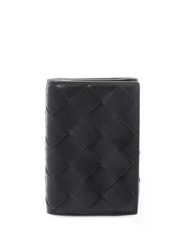 Bottega Veneta 2012-2025 Intrecciato Tiny Wallet Small Wallets - Black
