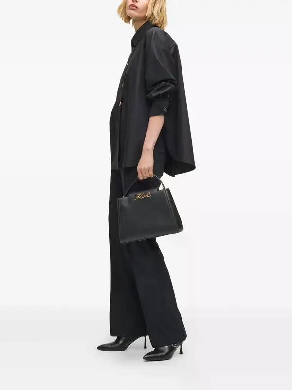 Karl Lagerfeld K-signature Medium Tote Bag - Black