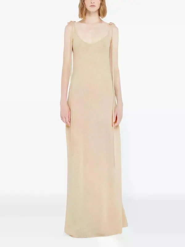 Alanui Tie-strap Maxi Dress