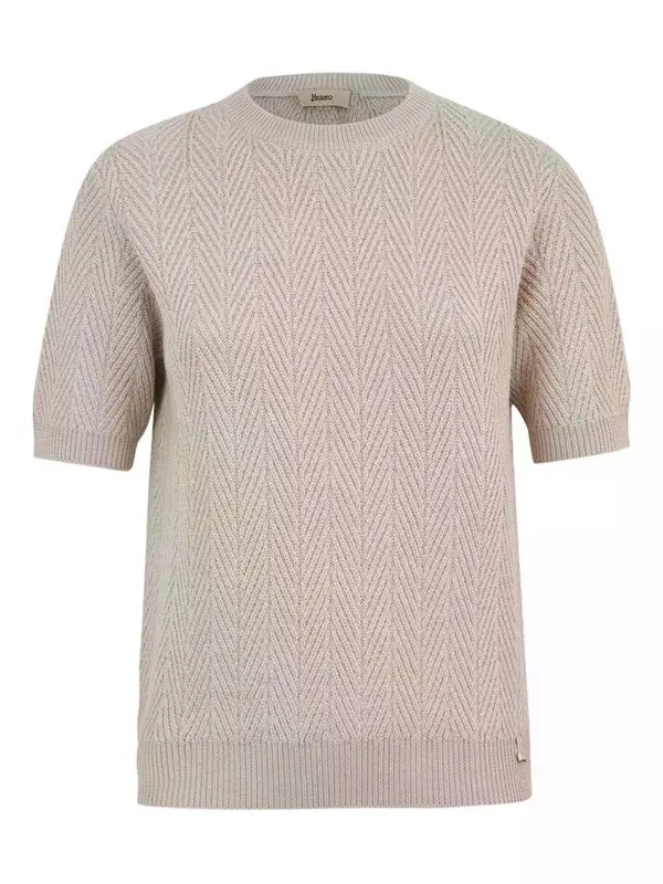 Herno Wool Knitted T-shirt