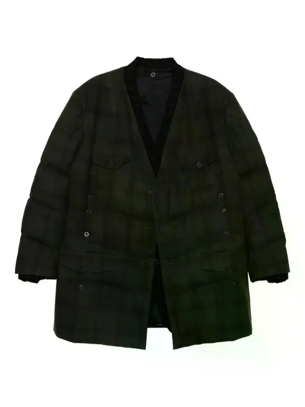 Yohji Yamamoto Madras-check Blazer