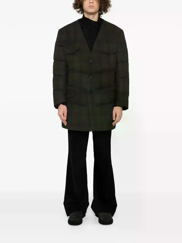 Yohji Yamamoto Madras-check Blazer