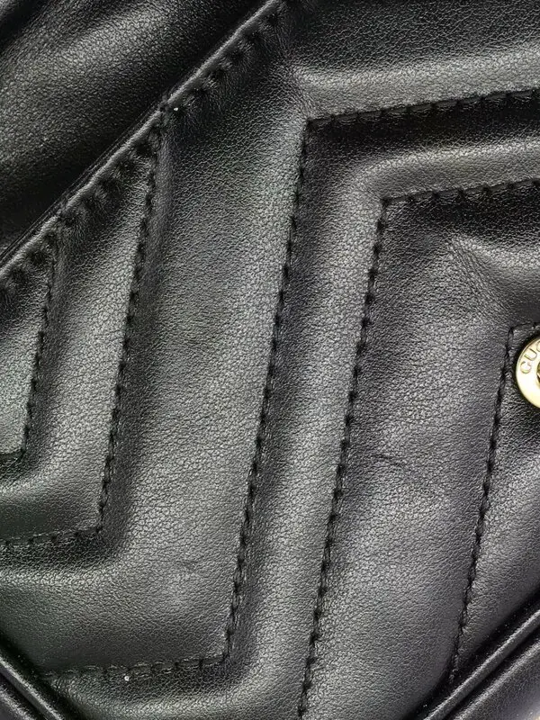 Gucci Gg Marmont Flap Super Mini Crossbody Bag - Black