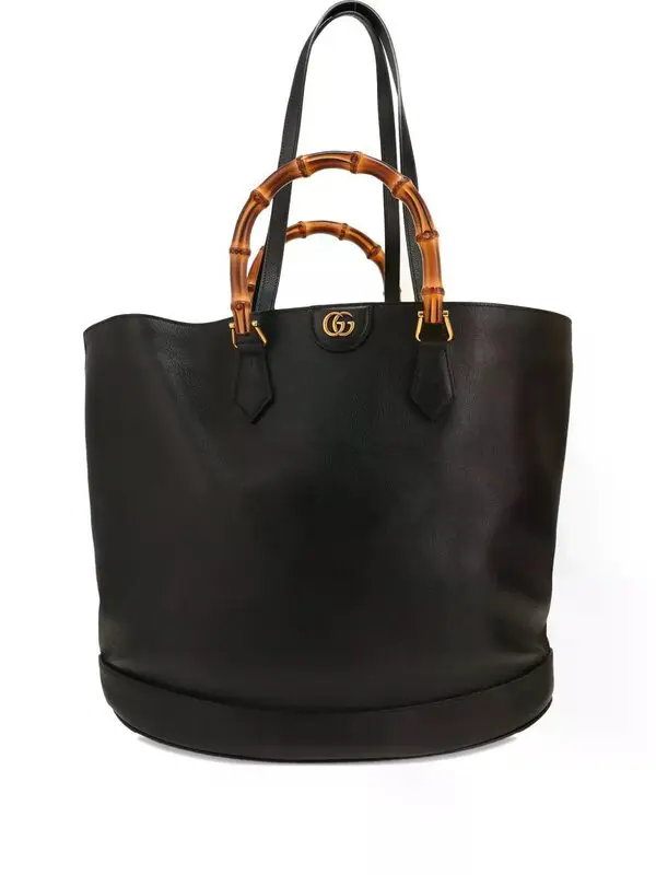 Gucci 2020's Bamboo-handle Leather Tote Bag