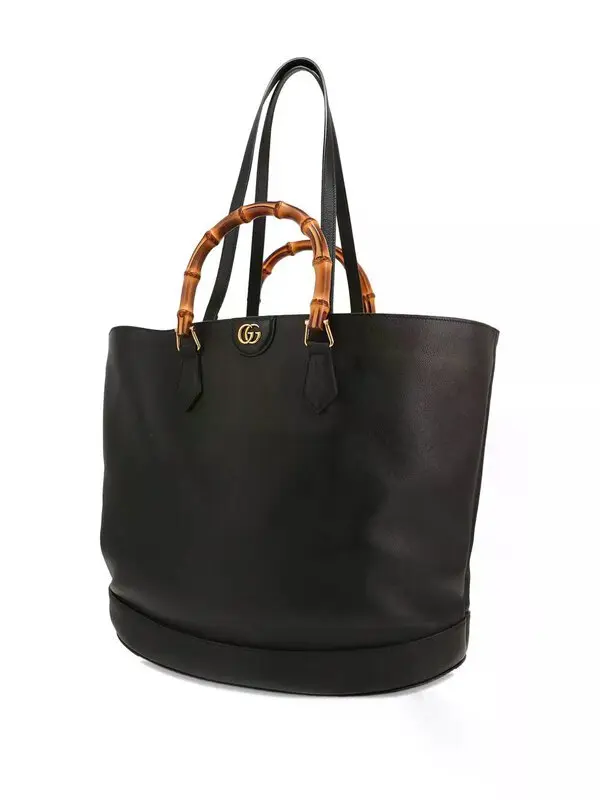 Gucci 2020's Bamboo-handle Leather Tote Bag