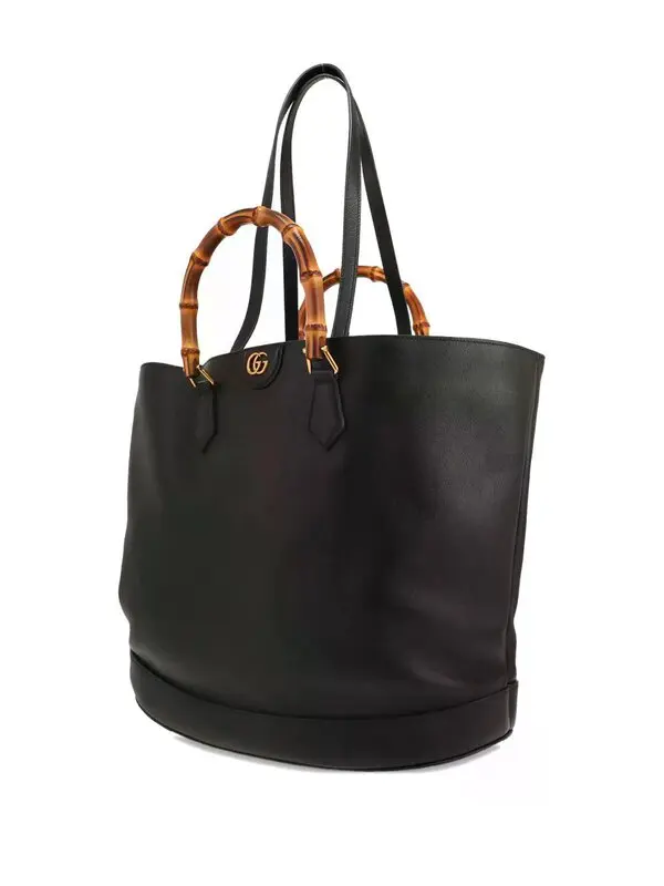 Gucci 2020's Bamboo-handle Leather Tote Bag
