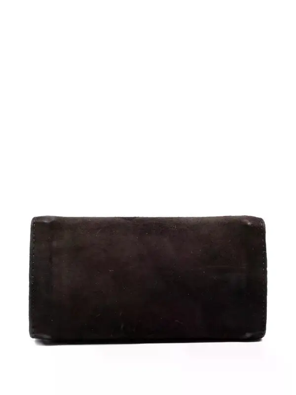 Bottega Veneta 20th Century Suede Frame Clutch With Chain - Brown