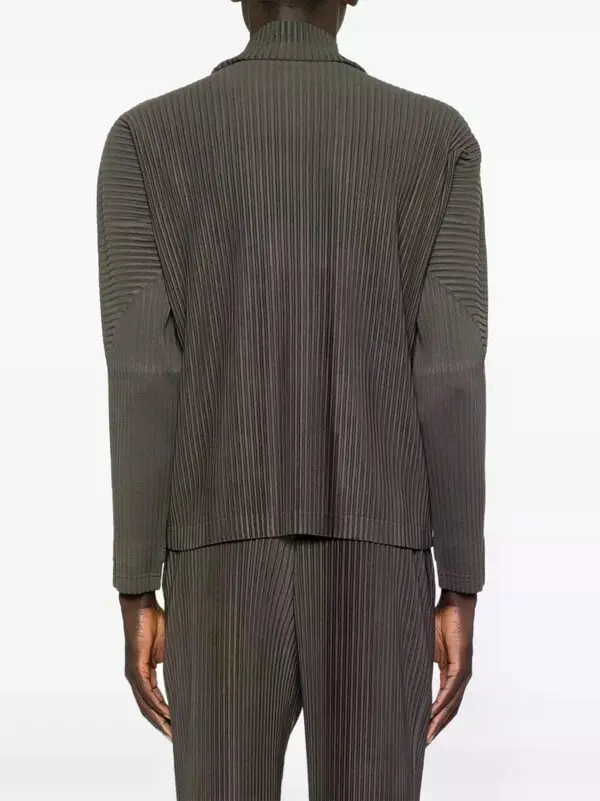 Issey Miyake Pleated Roll-neck Top - Green