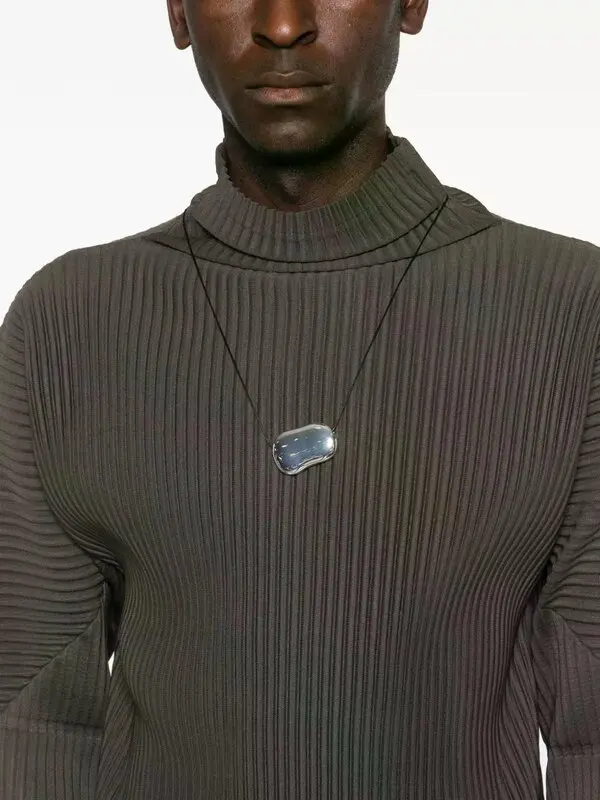 Issey Miyake Pleated Roll-neck Top - Green