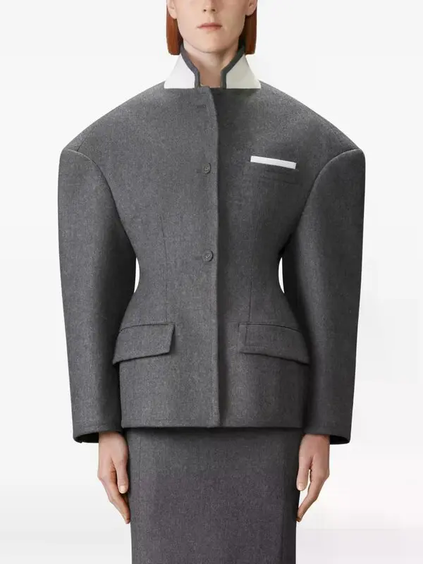 Thom Browne Wool Flannel Jacket - Grey