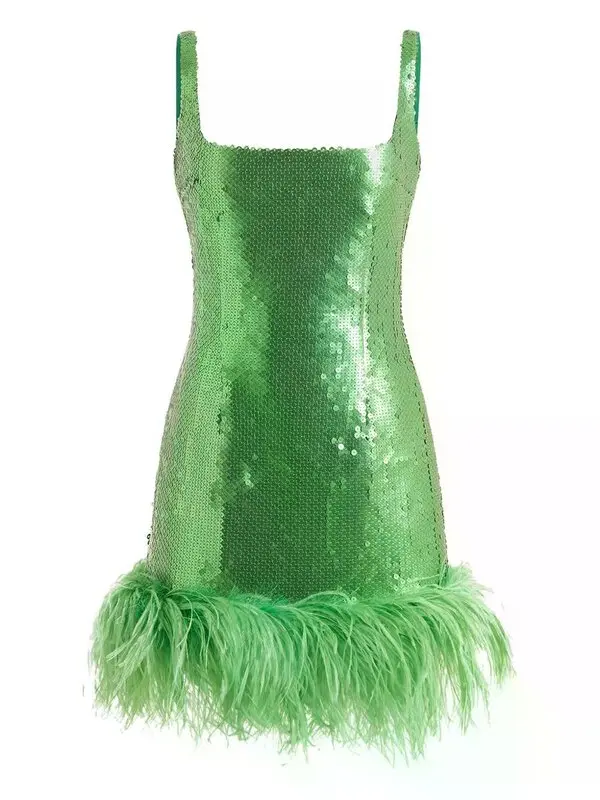 16Arlington Sior Sequin Feather Dress