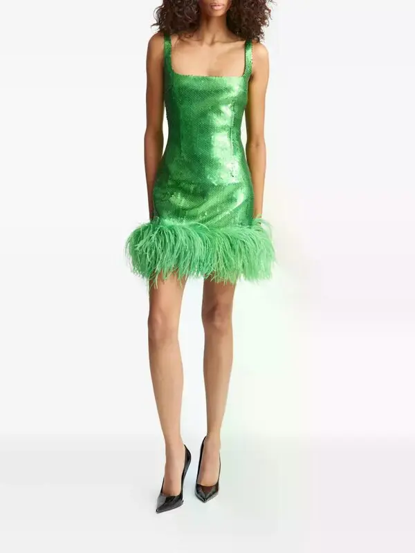 16Arlington Sior Sequin Feather Dress