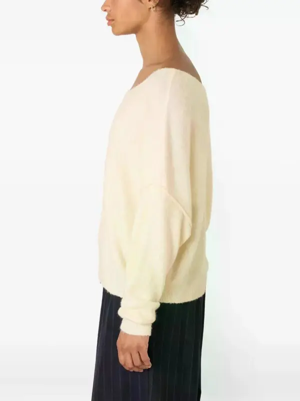 American Vintage Damsville Ribbed Sweater - Neutrals
