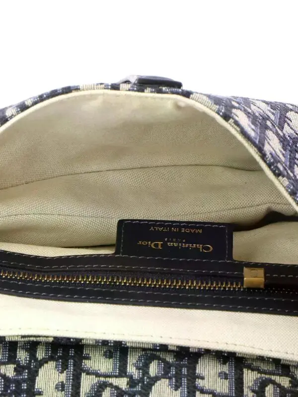 Dior Saddle Handbag Oblique Canvas - Blue