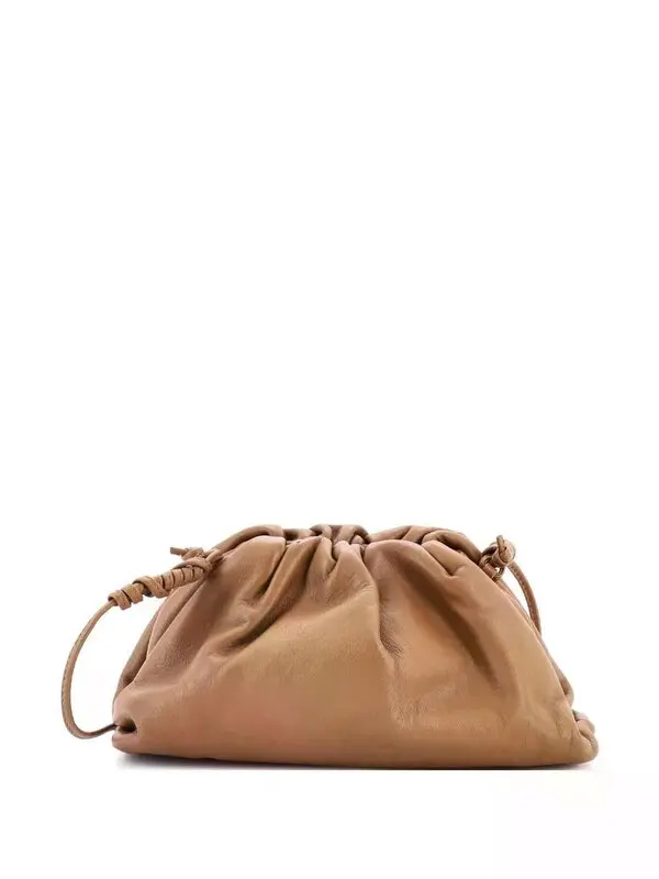 Bottega Veneta The Pouch Leather Mini Crossbody Bag - Brown