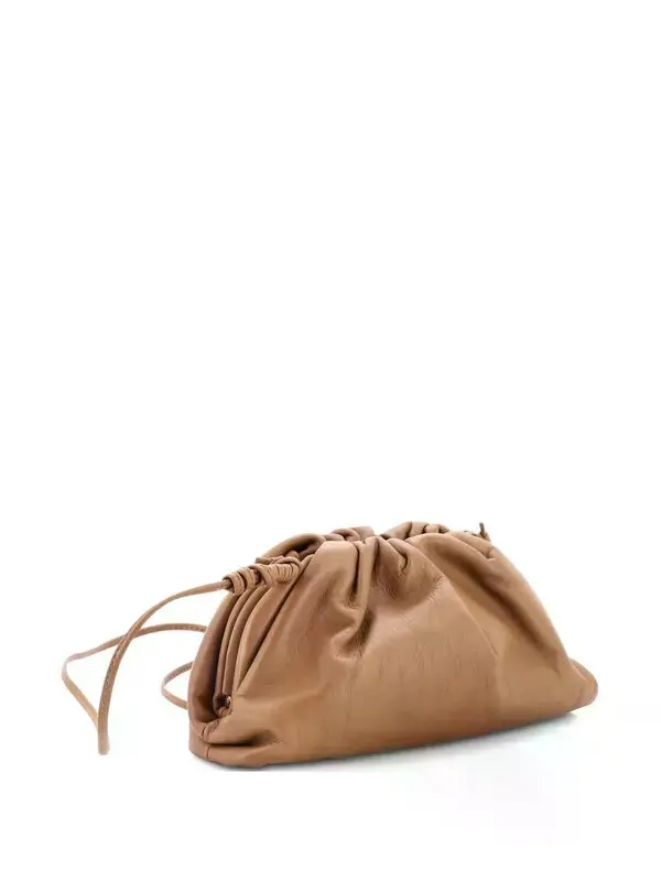 Bottega Veneta The Pouch Leather Mini Crossbody Bag - Brown