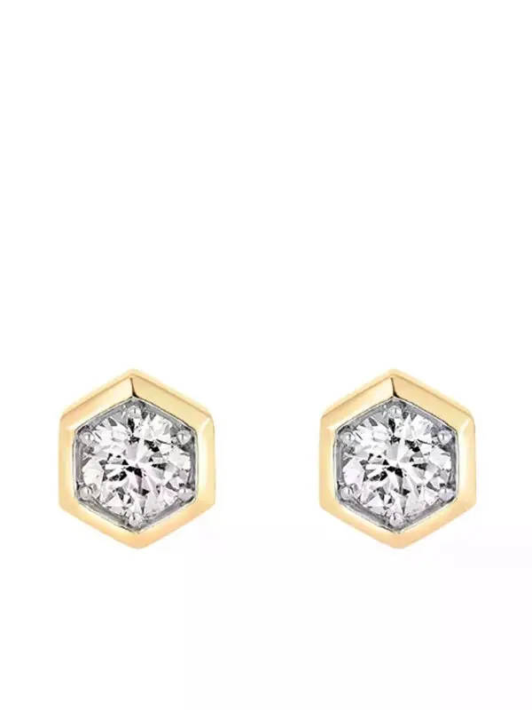 Sara Weinstock 18k Yellow Diamond Stud Earrings - Gold