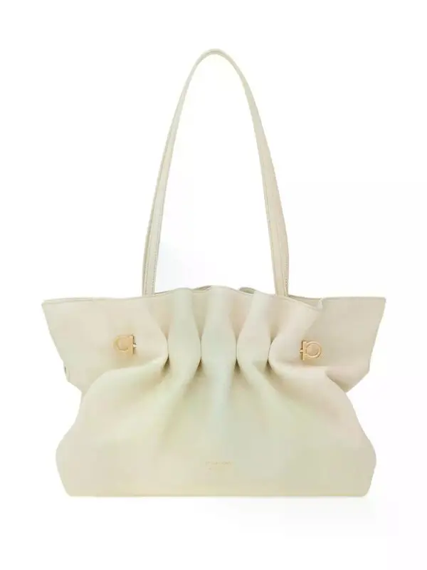 FERRAGAMO Medium Soft Shoulder Bag - Neutrals