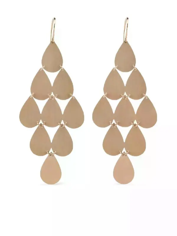 Irene Neuwirth 18k Rose Nine-drop Chandelier Earrings - Gold