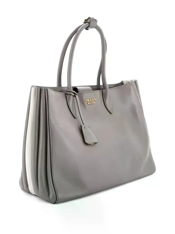 Prada Soft Bibliotheque City Calfskin Large Tote Bag