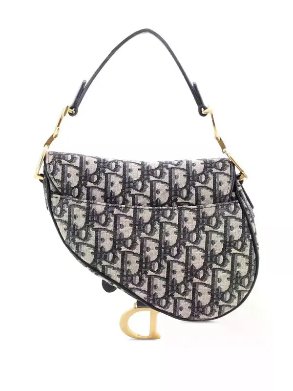 Dior Saddle Handbag Oblique Canvas Mini Shoulder Bag - Blue