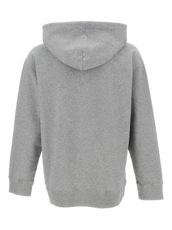 MAISON MARGIELA Front-pocket Ribbed-trim Hoodie - Grey