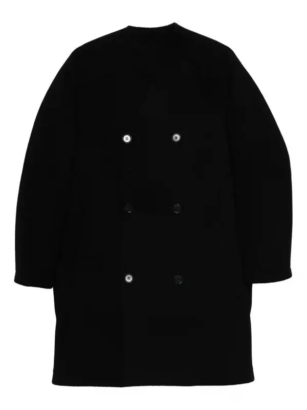 MACRON Karl Collarless Double-breasted Coat