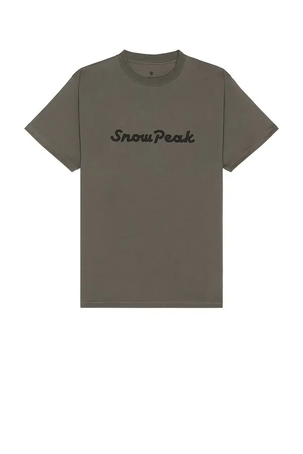 SNOW PEAK Typography T-shirt